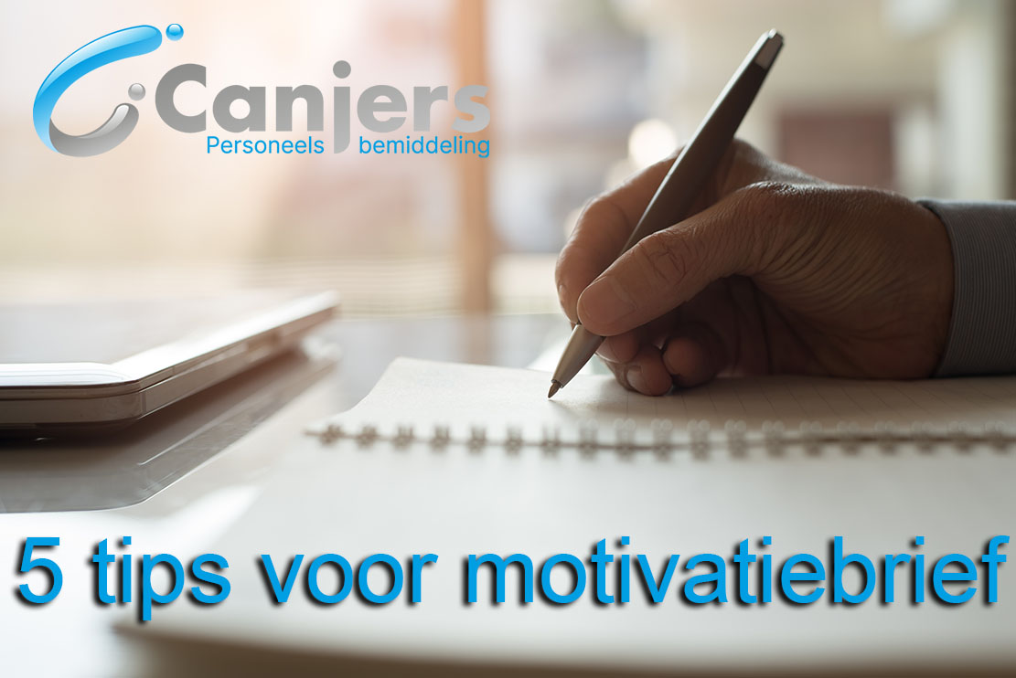 5 tips goede motivatiebrief